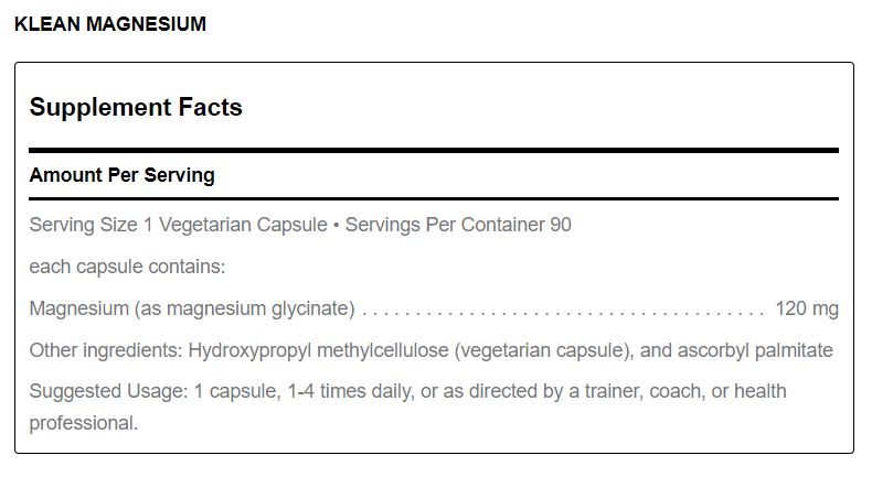 KLEAN MAGNESIUM – EVEK-WELLNESS